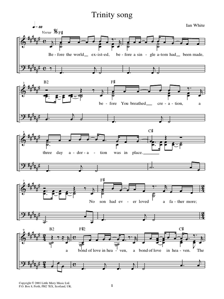 Trinity song: Verse | Entertainment (General) | Music