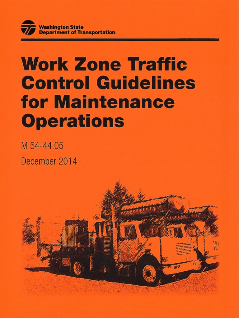 Work Zone Traffic Control Guidelines For Maintenance | Download Free ...