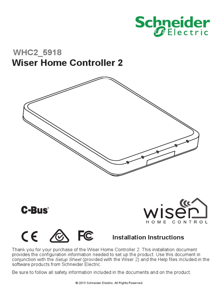 Wiser Home Controller 2 Installation | PDF | Computer Network | Wi Fi