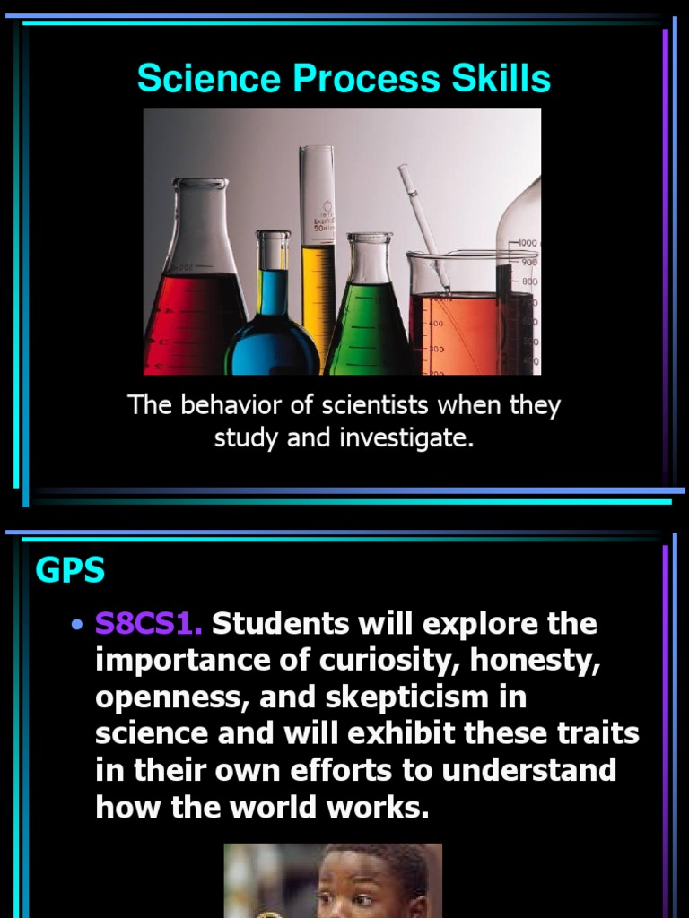 Essential Science Process Skills Guide | PDF | Science & Mathematics