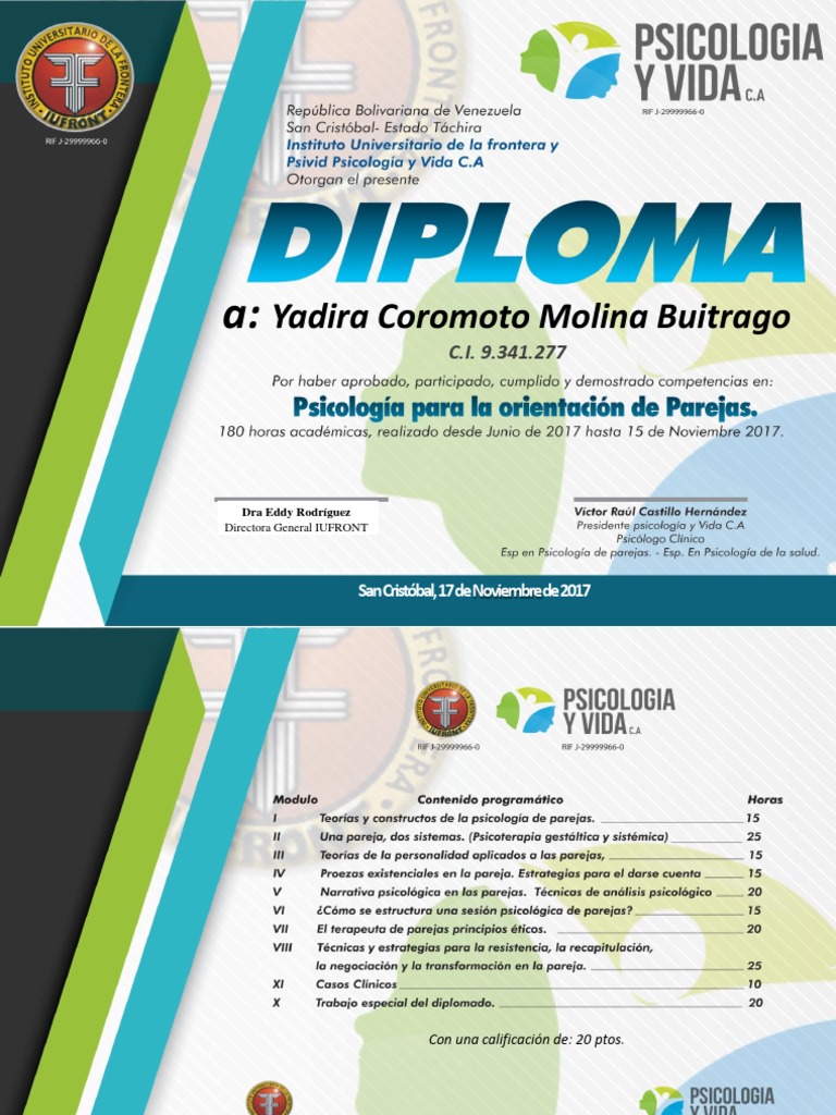 Diploma Diplomado | PDF
