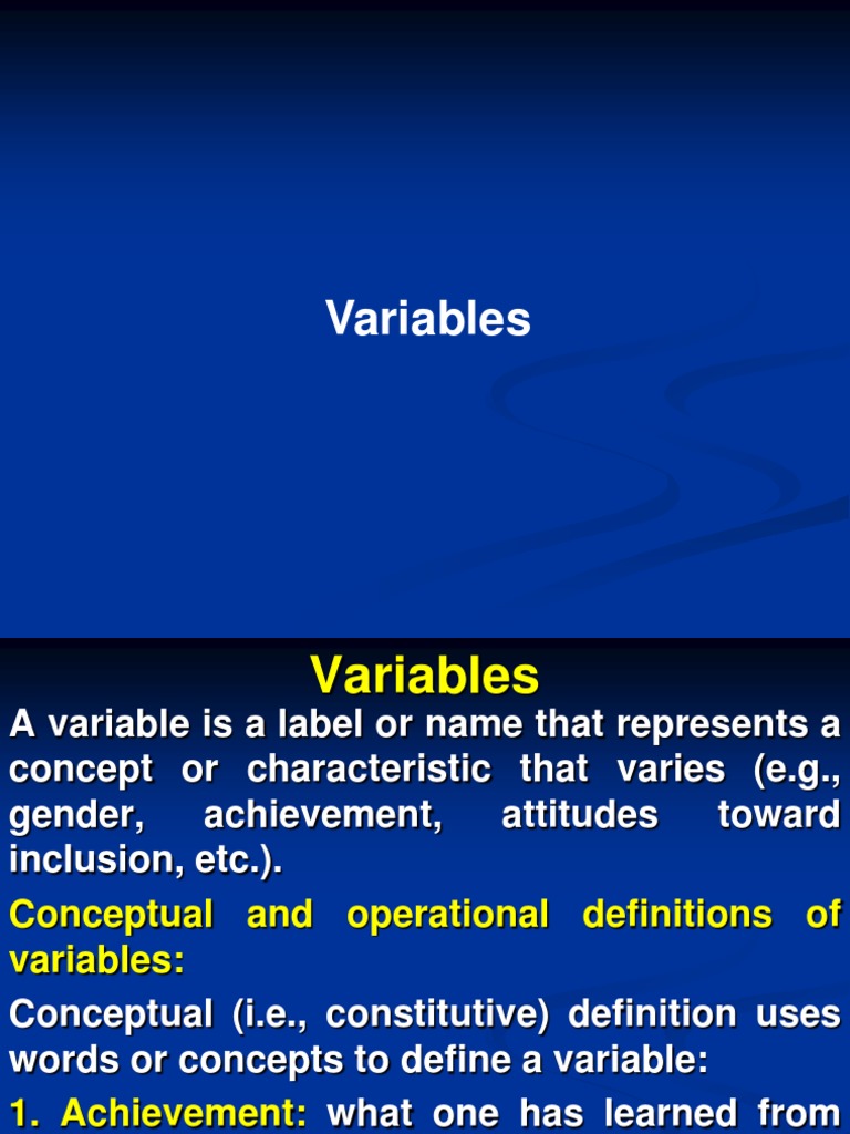 RM6. Technical and Operational Variables and Relevant Terms | Dependent ...