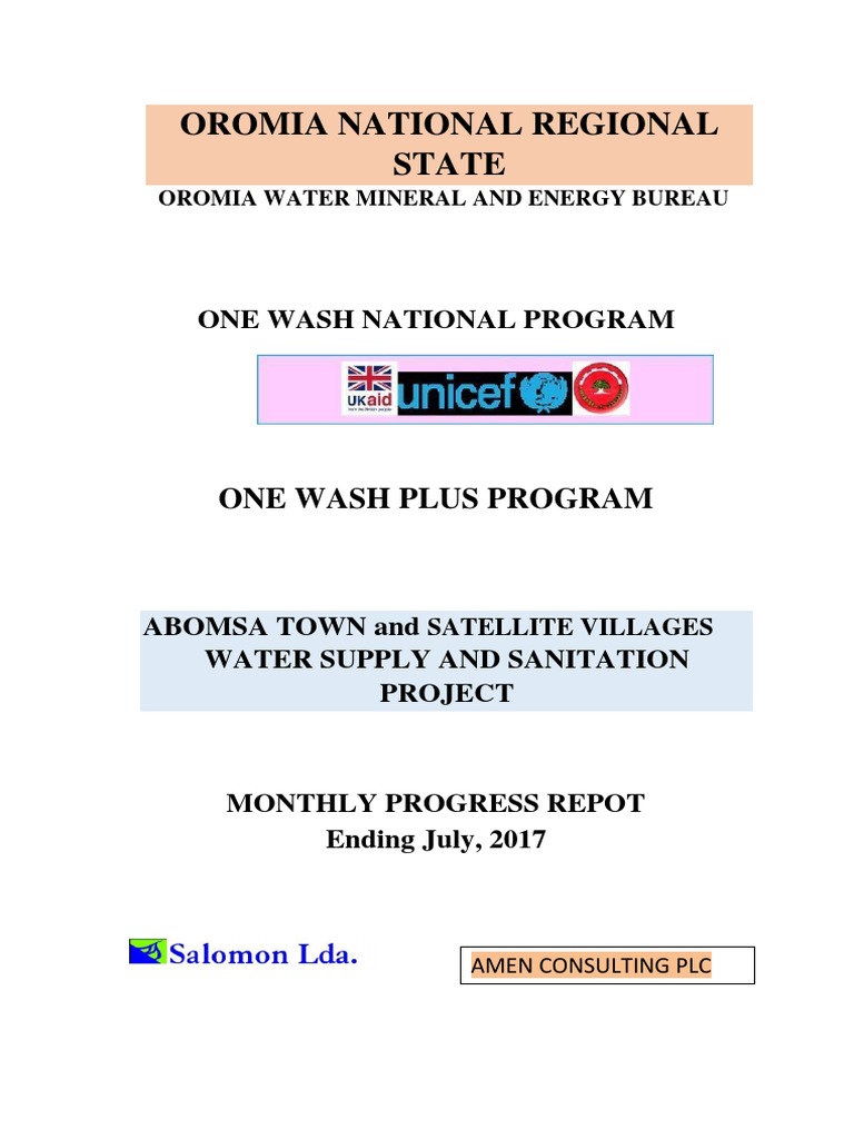 Abomsa Amen July 2017.Docx(New) | Wash | Water Supply