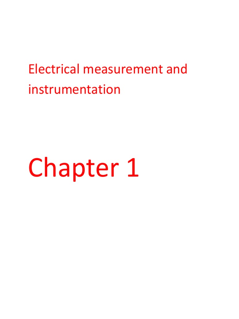 Electrical Measurement & Instrumentation | PDF