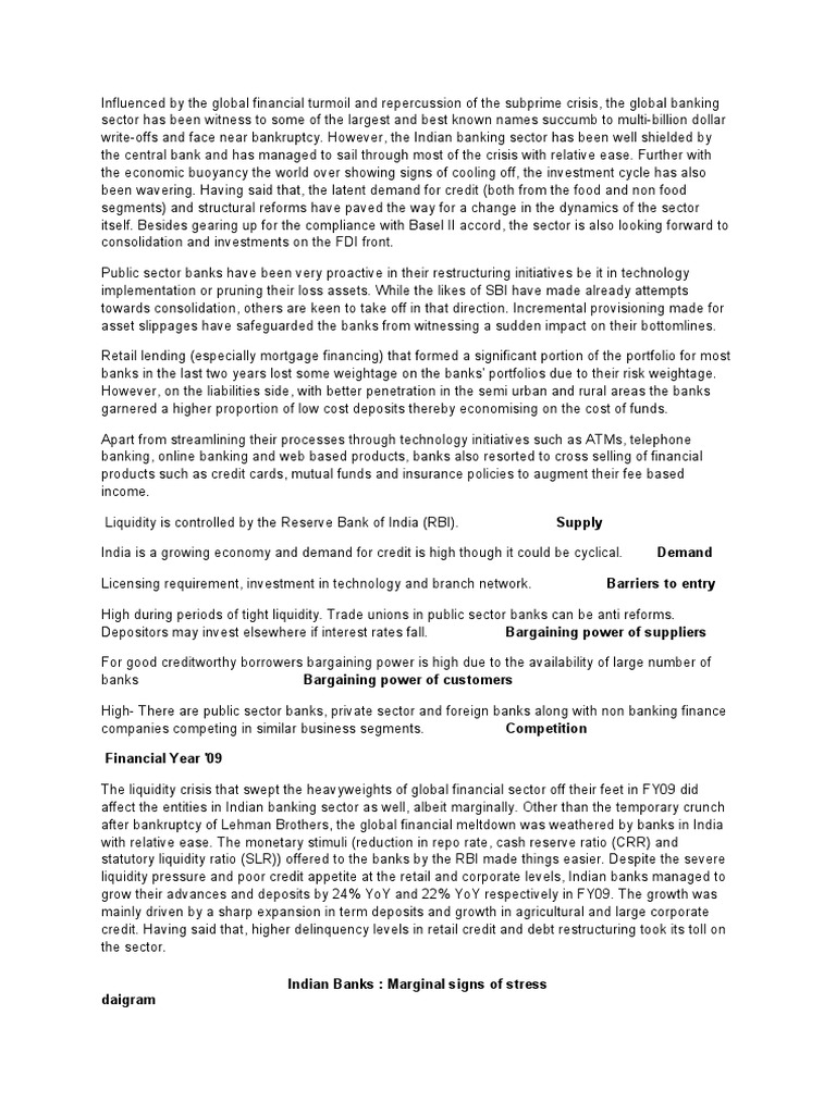 Project On Banking Sector | PDF | Banks | Financial Markets