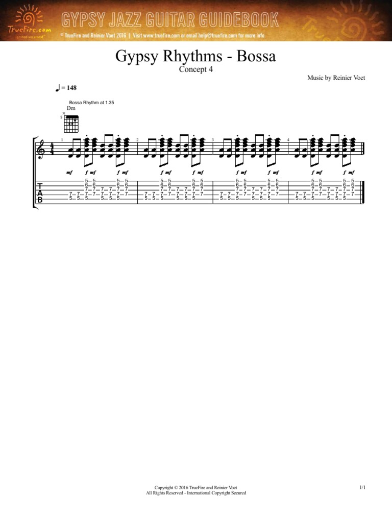 Gypsy Rhythms - Bossa: Concept 4 | PDF