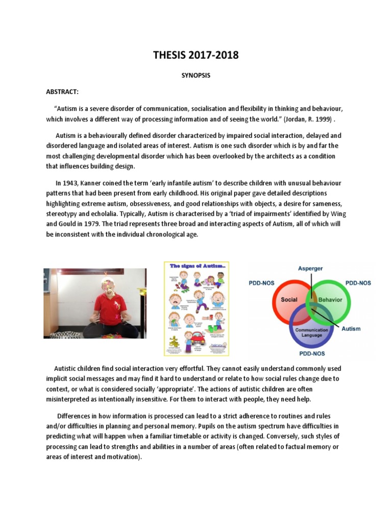 Thesis 2017 | Autism Spectrum | Autism