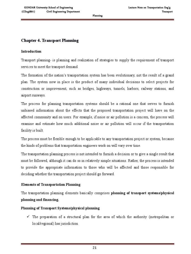 Performance Analysis in Transport Planning | PDF | Sampling (Statistics ...