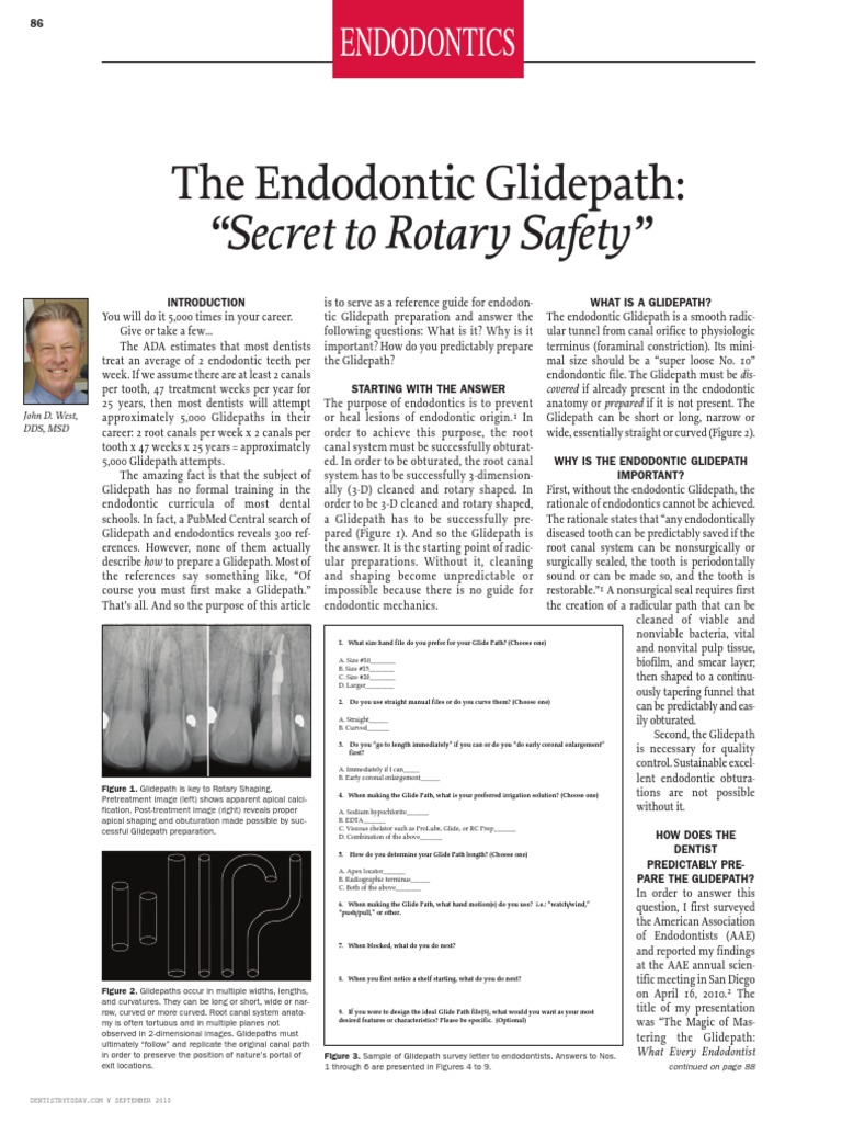 Endodontic Glidepath #1 | PDF | Dentistry | Mouth