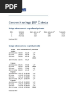 Cenovnik Usluga D-Express | PDF