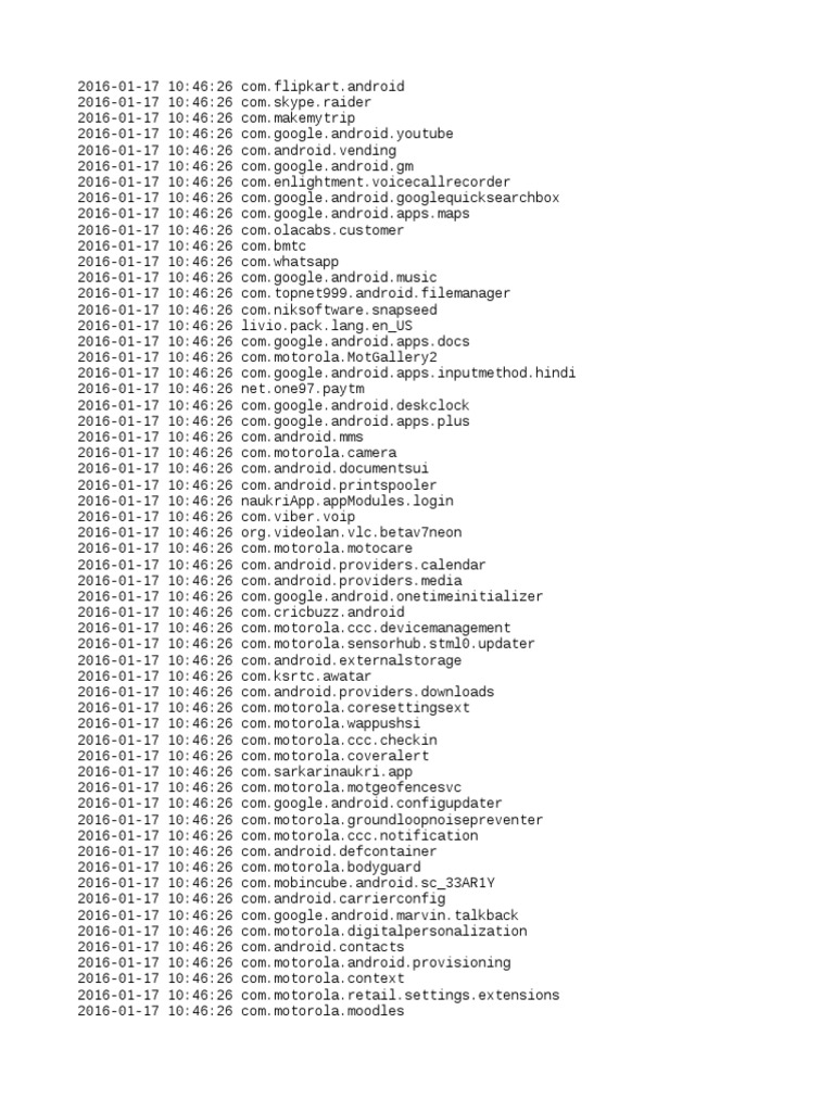Clean Log | PDF | Operating System Families | Mobile Software