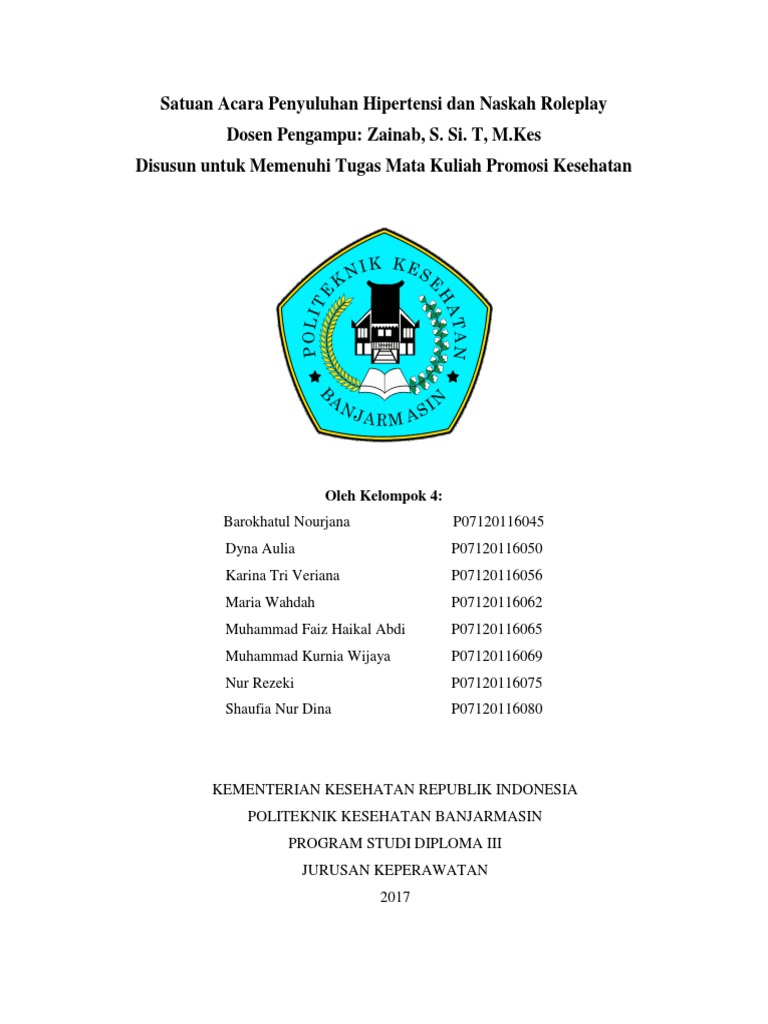 Contoh SAP Promosi Kesehatan | PDF