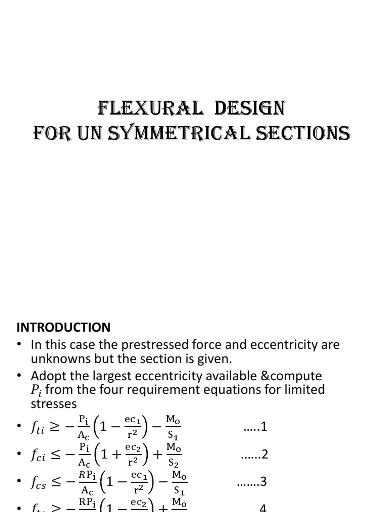 Flexural Design 33 | PDF | Prestressed Concrete | Beam (Structure)