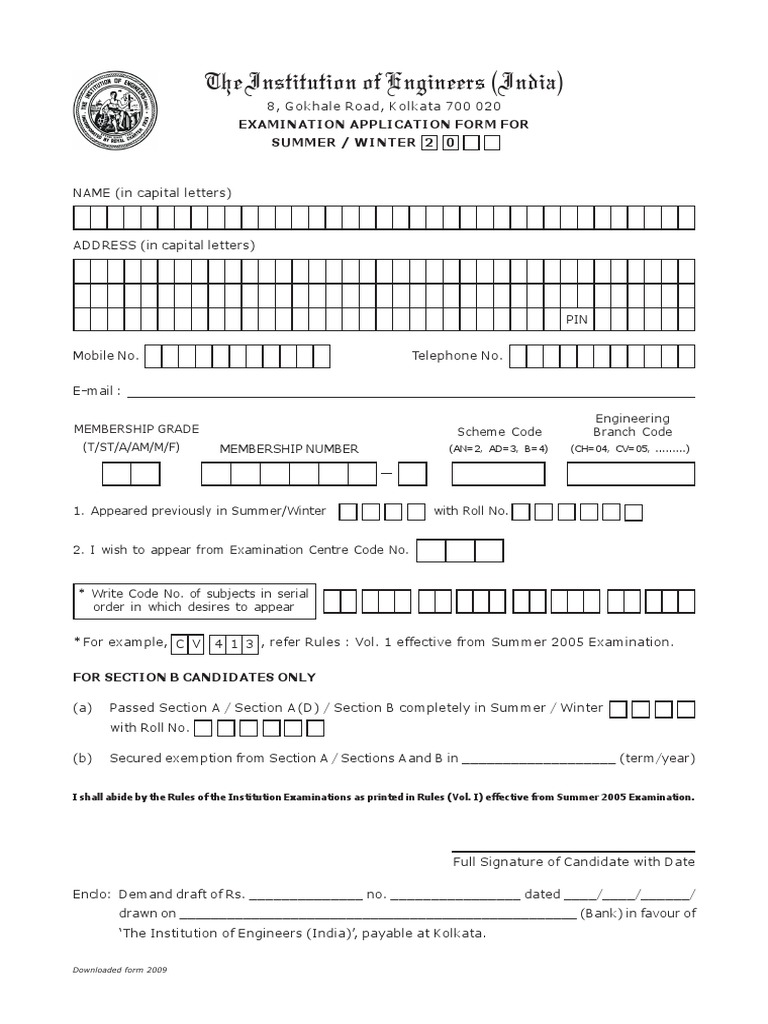 Amie Exam Form | PDF | Test (Assessment) | Communication