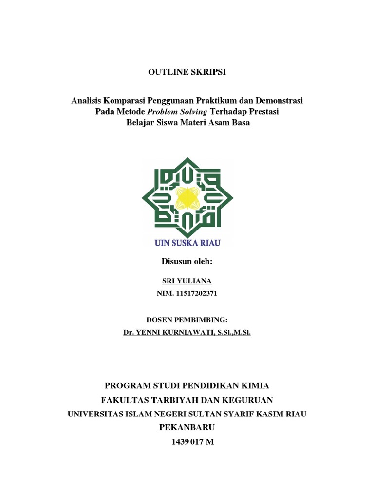 Outline Skripsi Yulia | PDF