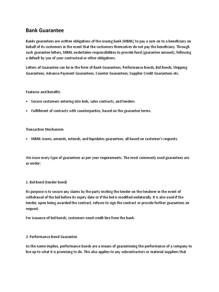 Bank Guarantee | PDF | Guarantee | Bonds (Finance)