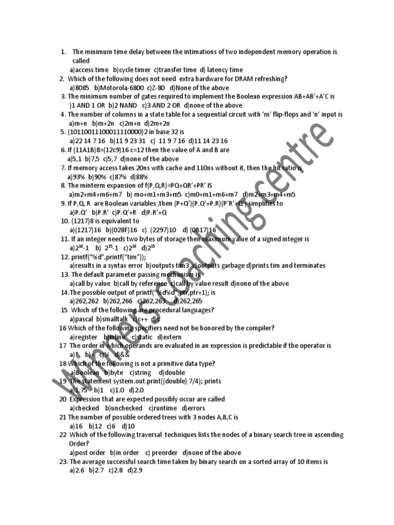 Qus | PDF | C (Programming Language) | Integer (Computer Science)