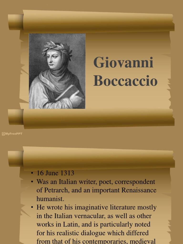 Giovanni Boccaccio | PDF | Giovanni Boccaccio | Poetry
