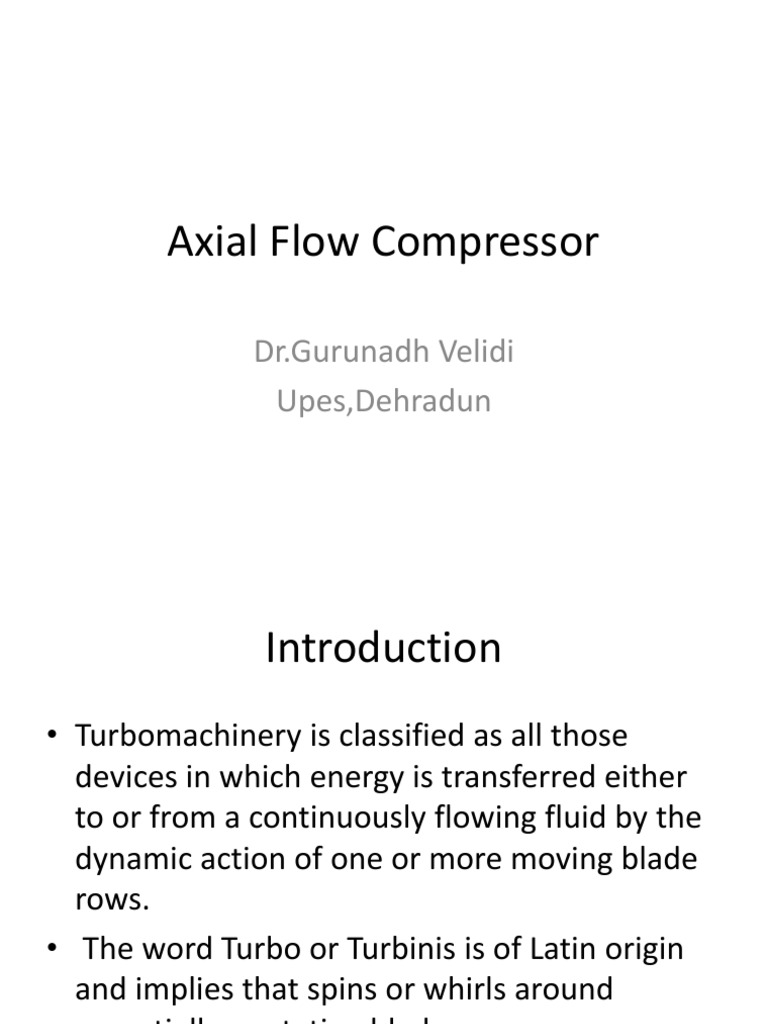 Axial Flow Compressor | PDF | Turbine | Turbomachinery