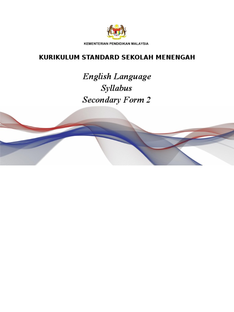 Secondary Syllabus Form 2 | PDF | Curriculum | English Language
