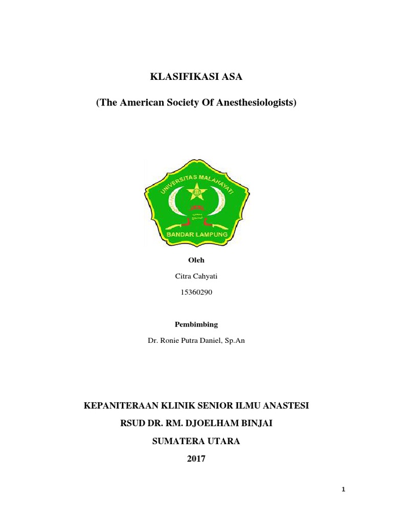 Klasifikasi Asa | PDF