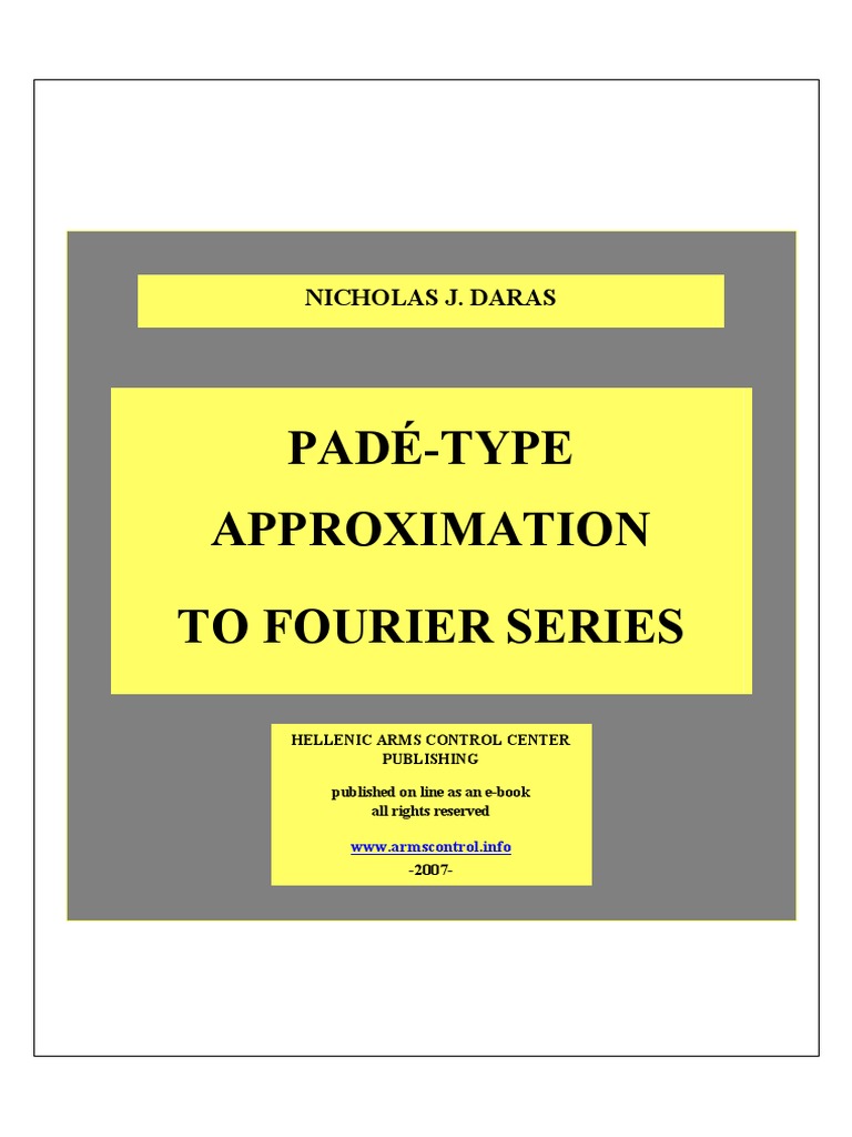 Padé Approximation in Fourier Series | PDF | Fourier Series | Series ...