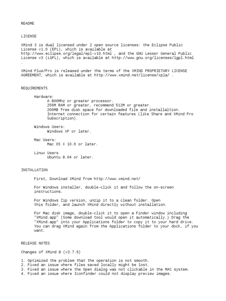 Readme | PDF | Microsoft Word | Hyperlink