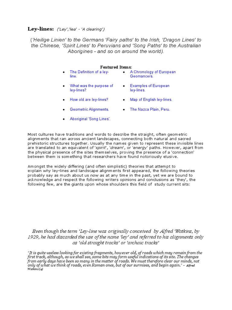 Lay Lines | PDF | Science | Astronomy