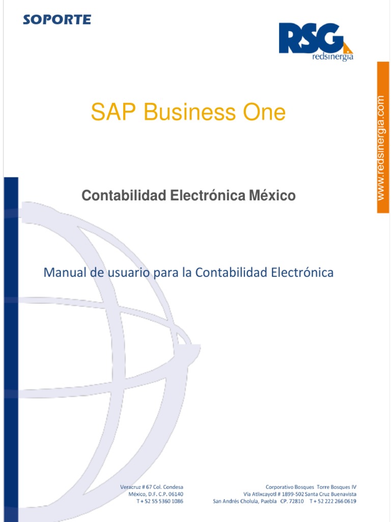 Manual SAP Contabilidad Electrónica | PDF | Contabilidad | Información