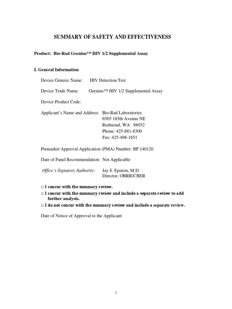 R_Bio-Rad Geenius HIV 1 2 Supplemental Test SSE Final | Hiv | Blood Plasma