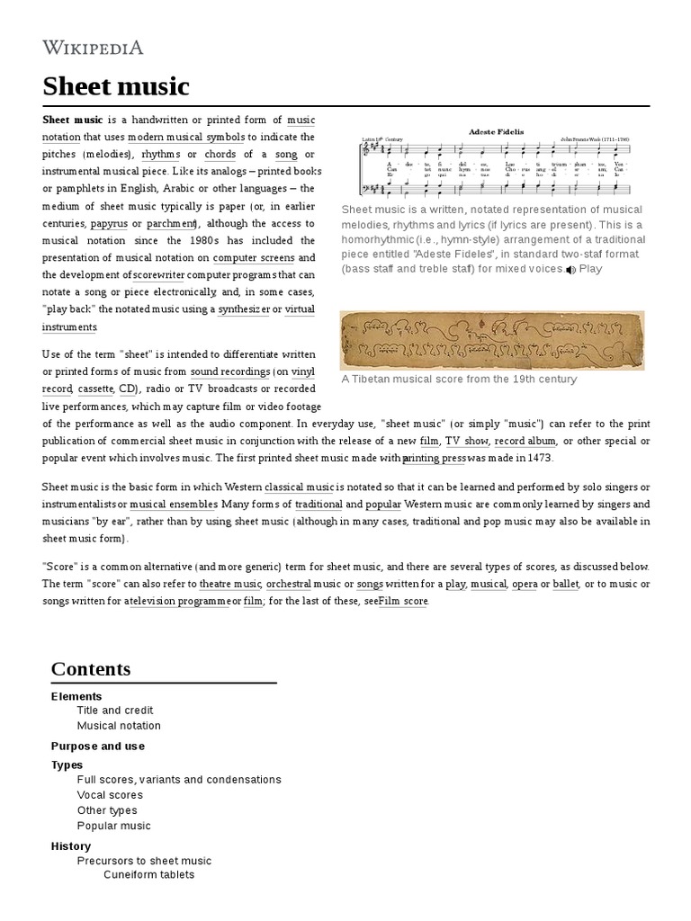 Sheet Music | PDF | Sheet Music | Musical Compositions