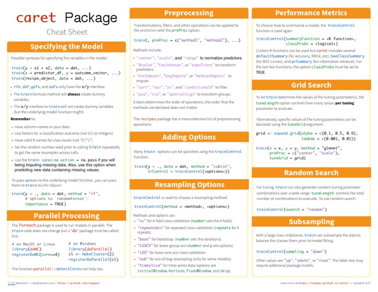 Caret PDF | PDF | Cross Validation (Statistics) | Applied Mathematics