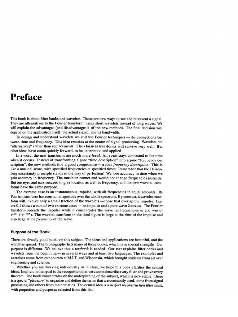 Truong Nguyen Gilbert Strang Wavelets and Filter Banks PDF | PDF ...