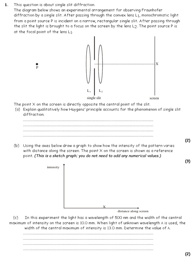 OPTION A-Sight and Wave | PDF | Angular Resolution | Diffraction