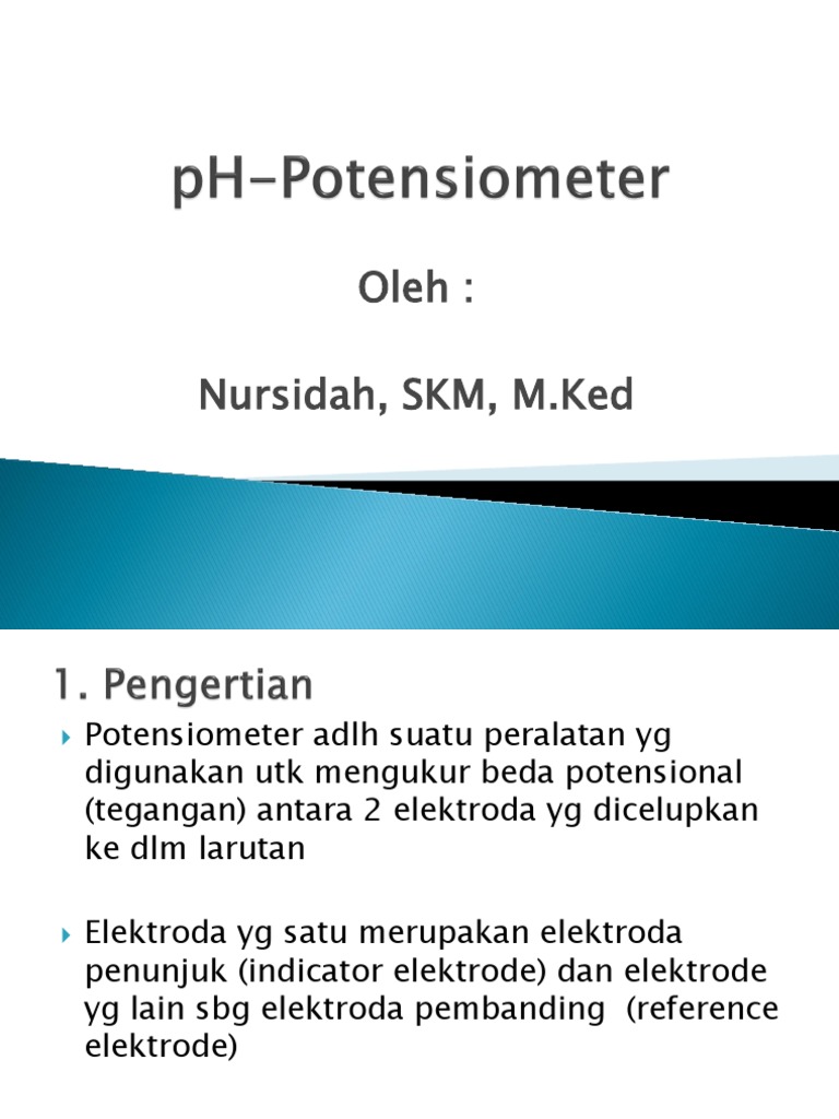 PH Potensiometer | PDF