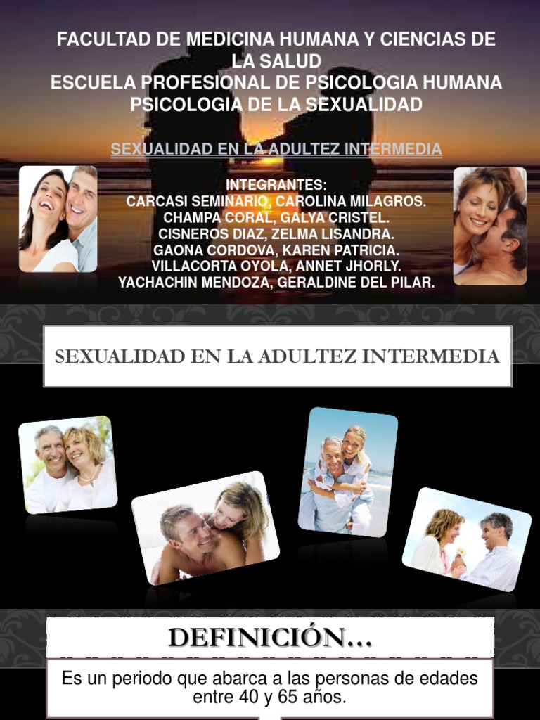 Sexualidad en La Adultez Intermedia | PDF | Menopausia | Adultos