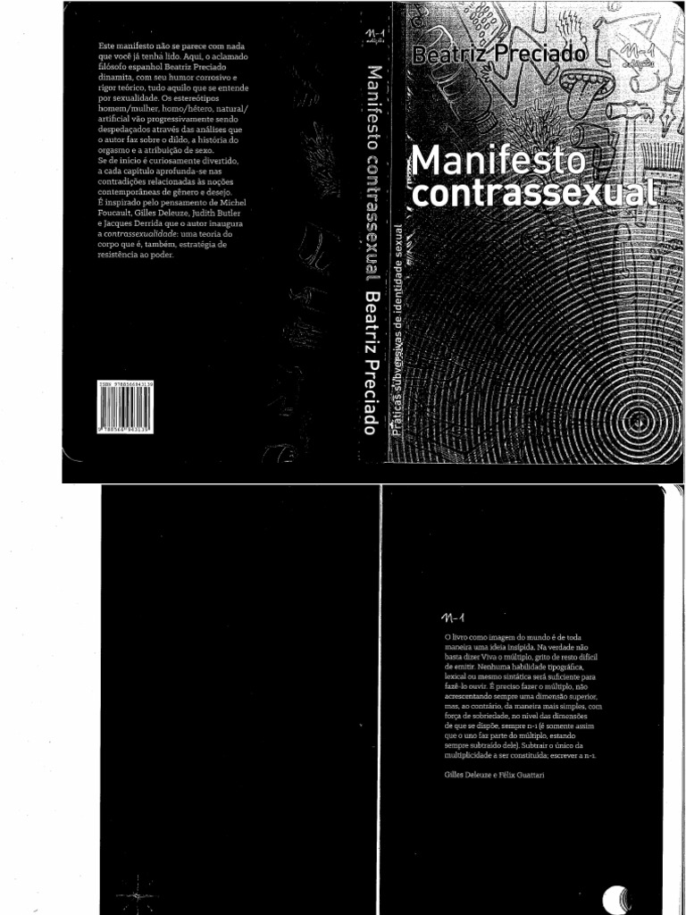 Beatriz Preciado, Paul B. Preciado-Manifesto Contrassexual-N-1 | PDF