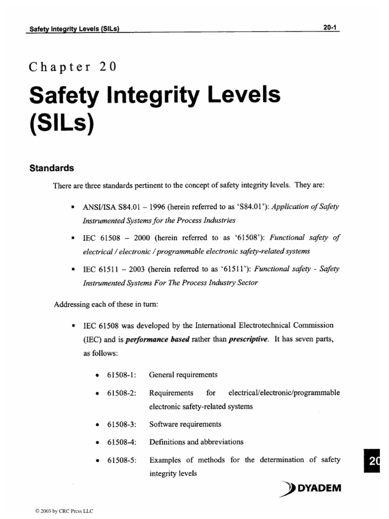 Safety Integrity Levels | PDF | Prevention | Engineering