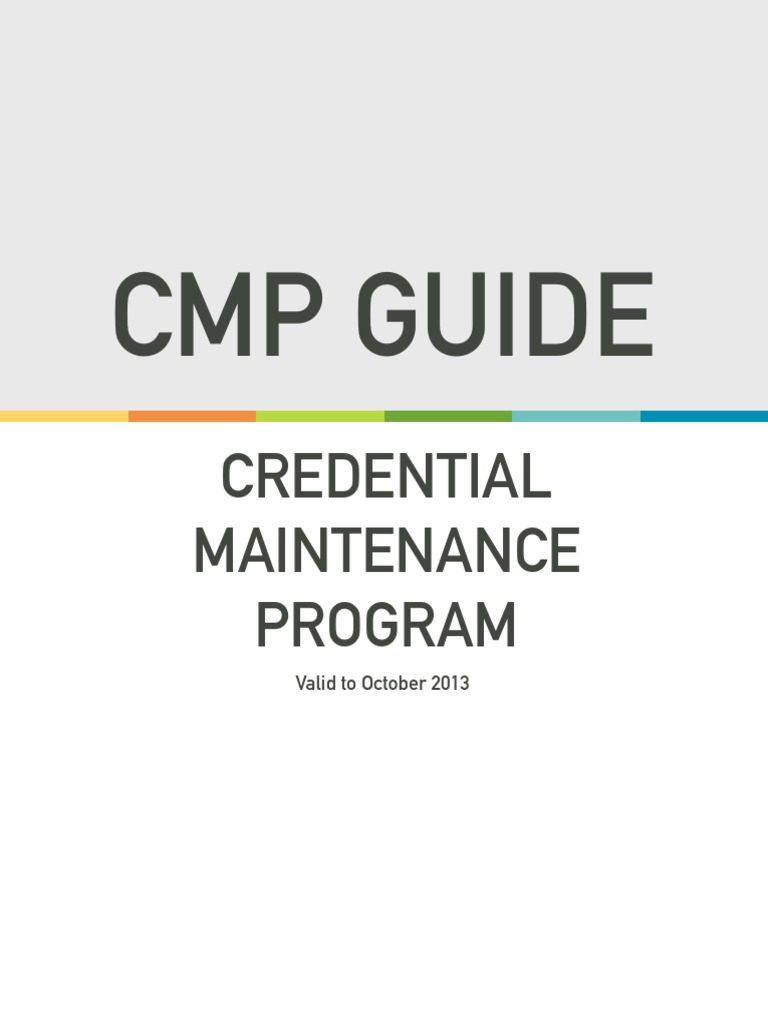 CMP Guide: Credential Maintenance Program | PDF | Leadership In Energy ...