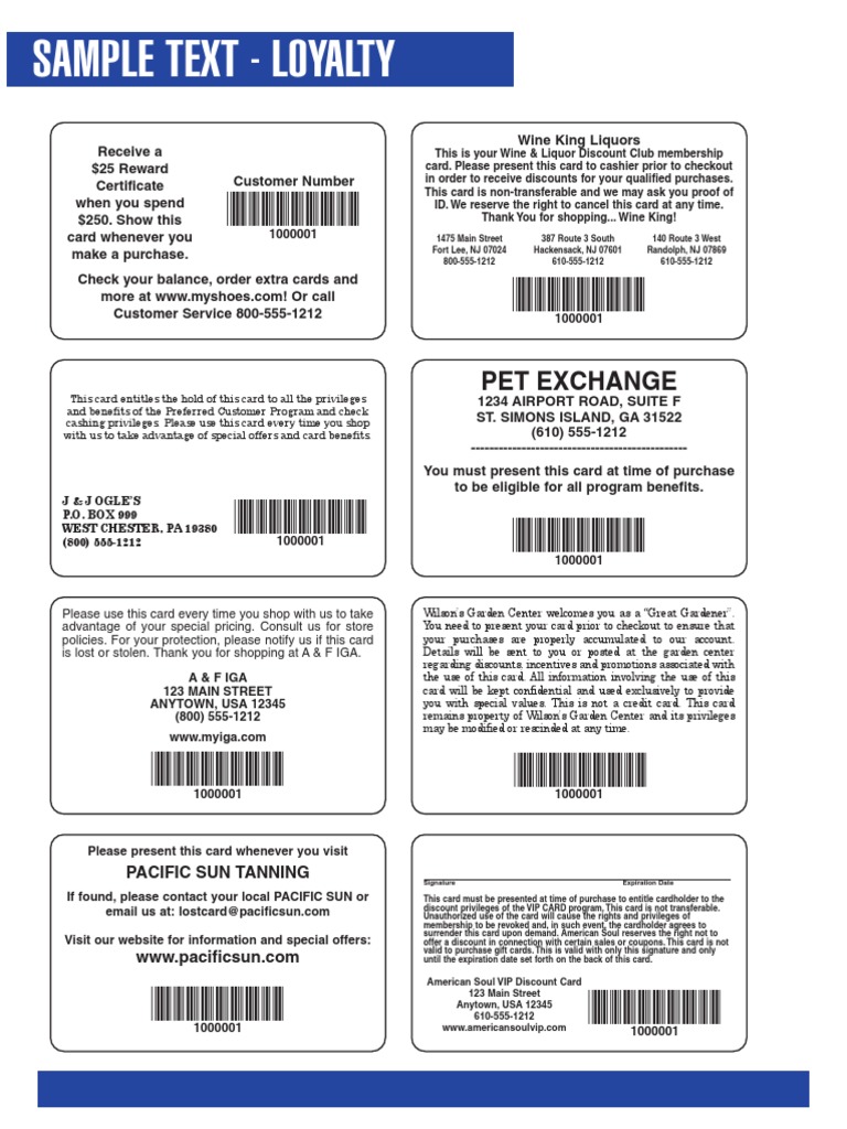 Sample Text - Loyalty: Pet Exchange | PDF | Point Of Sale | Coupon