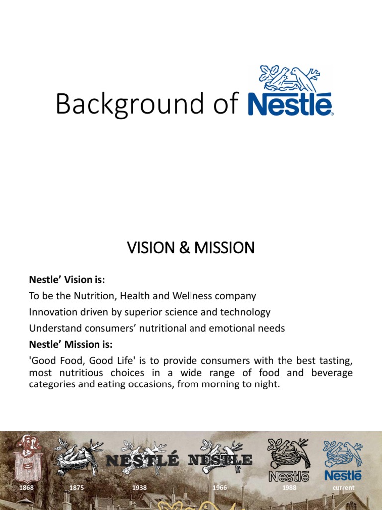 Nestle's Vision and Mission: Providing Nutritious Choices from Morning ...