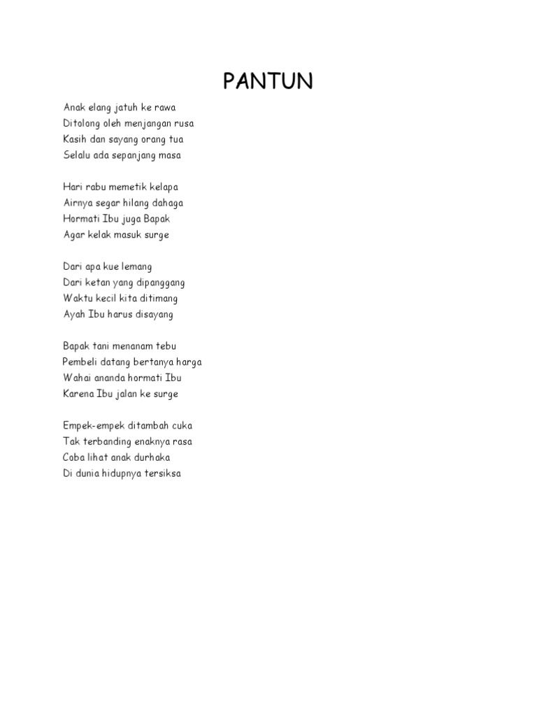 PANTUN | PDF