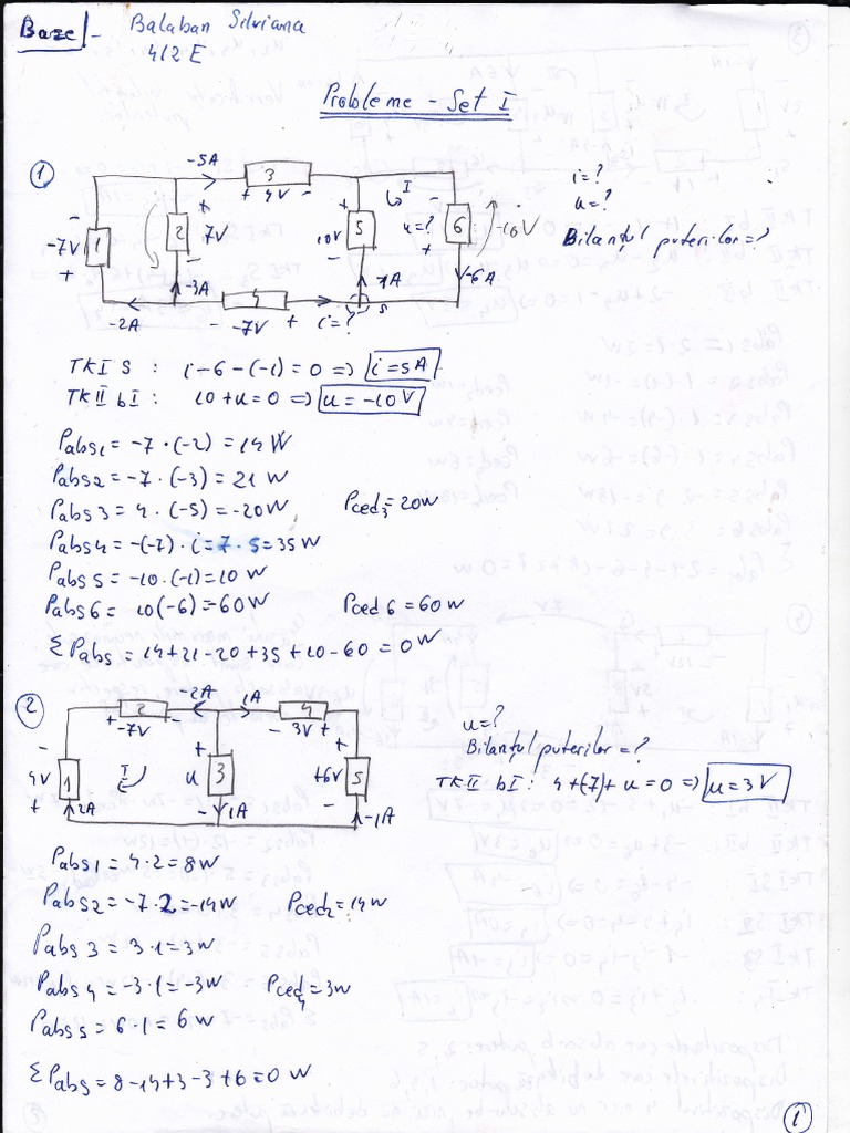 Rezolvari Set 1 | PDF