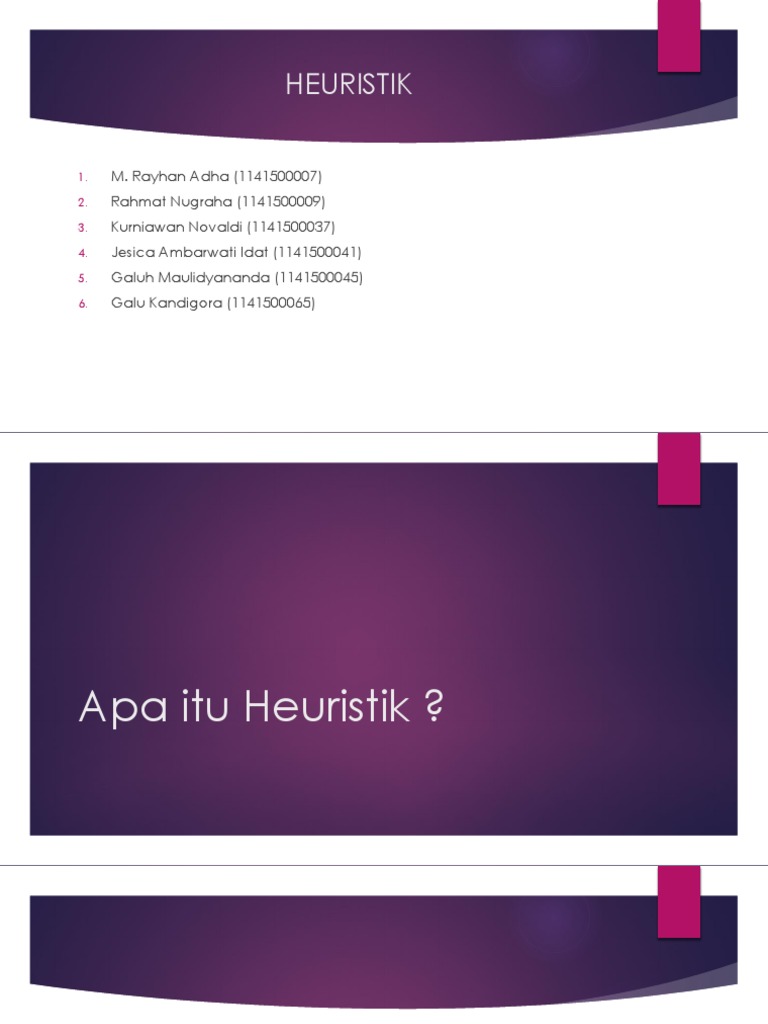 HEURISTIK | PDF