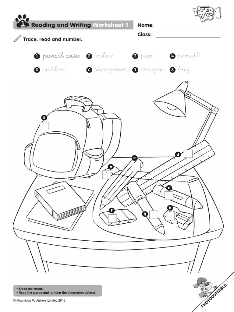Tiger Tales Lesson 1 | PDF