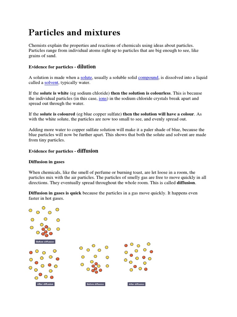 Particle Theory and Separation Techniques: An In-Depth Look at the ...