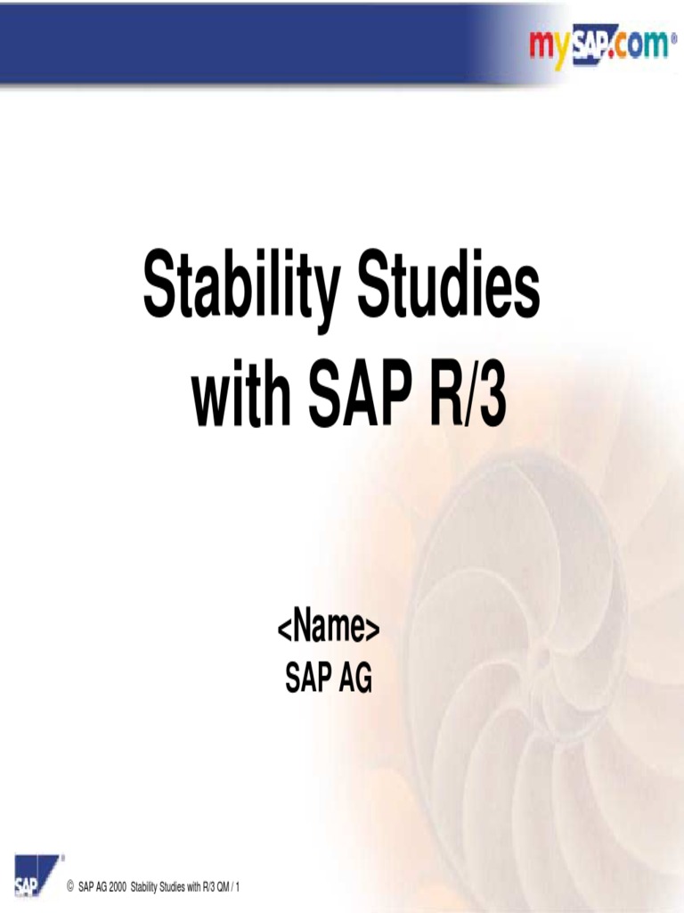 Stability Study EN PDF | PDF | Sap Se | Information Technology Management