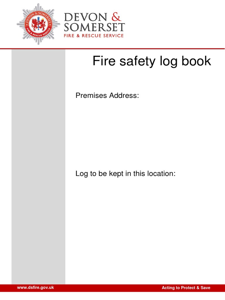 Fire Safety Logbook | PDF | Fire Safety | Safety