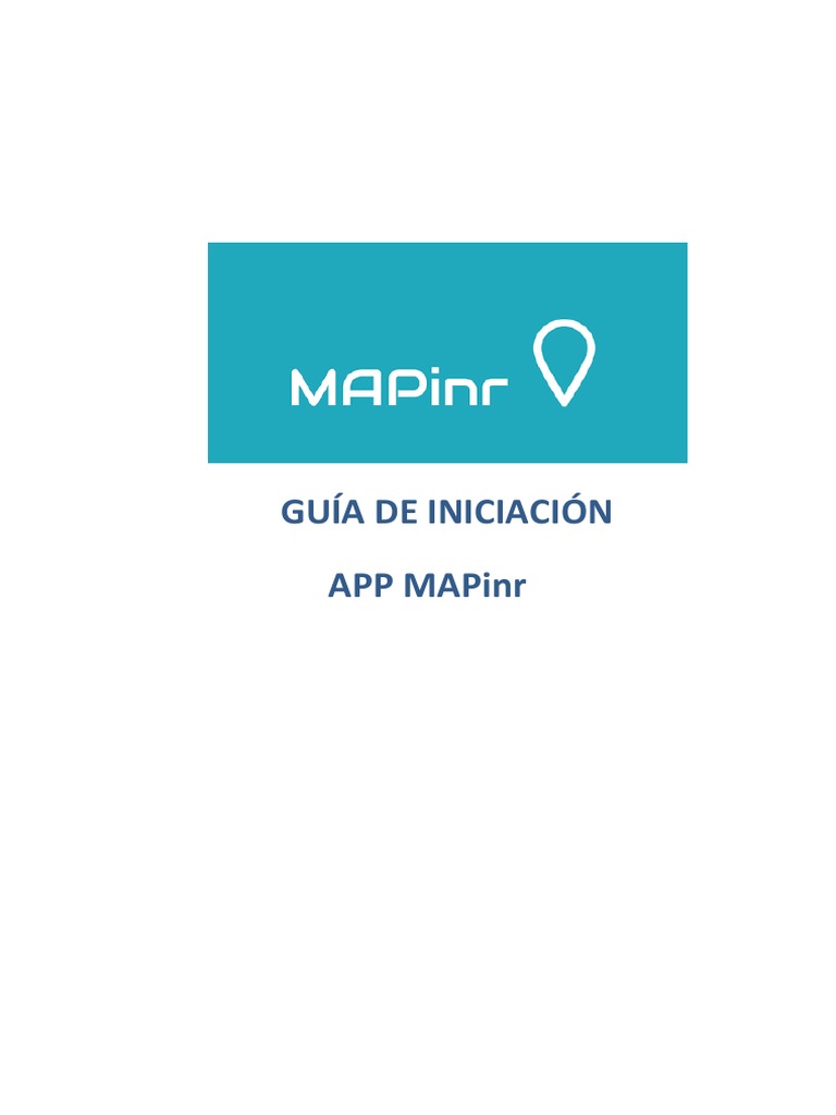 Guía de Uso de la App MAPinr | PDF | Aplicación movil | Software