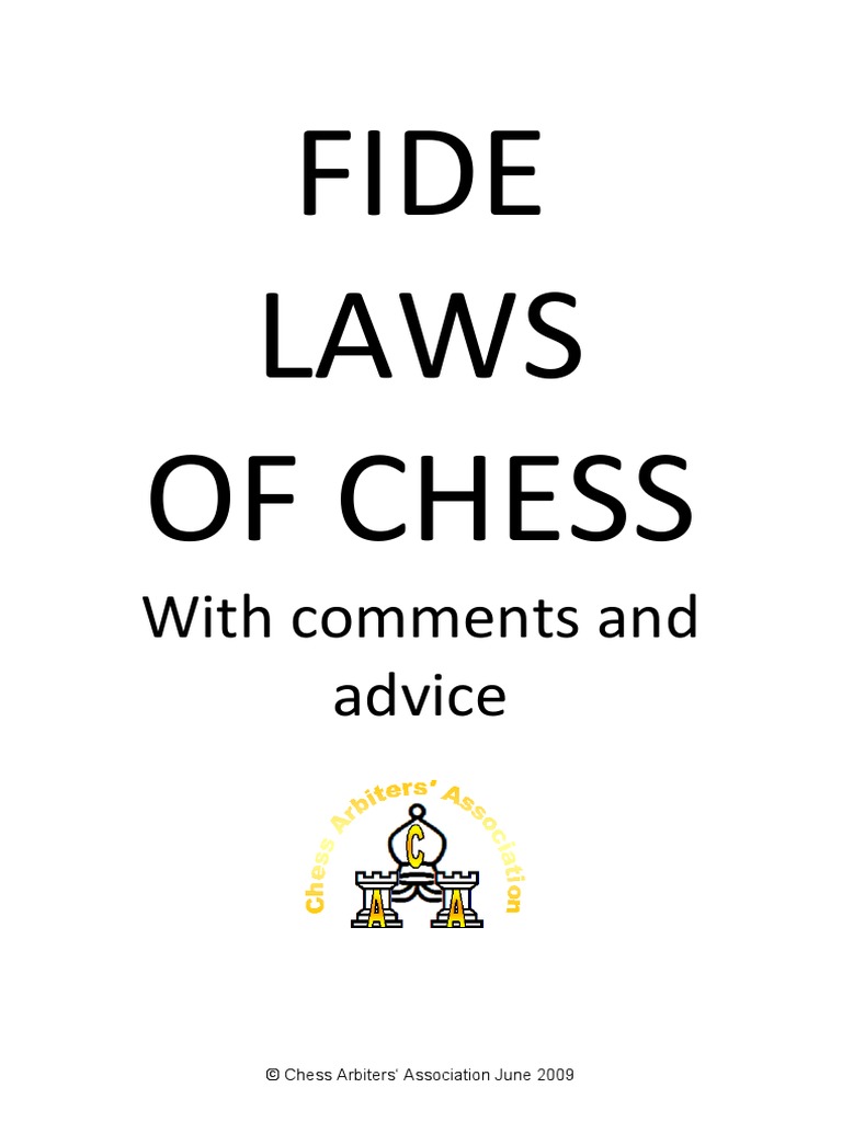 Fide Laws of Chess: With Comments and Advice | PDF | Board Games | Gaming